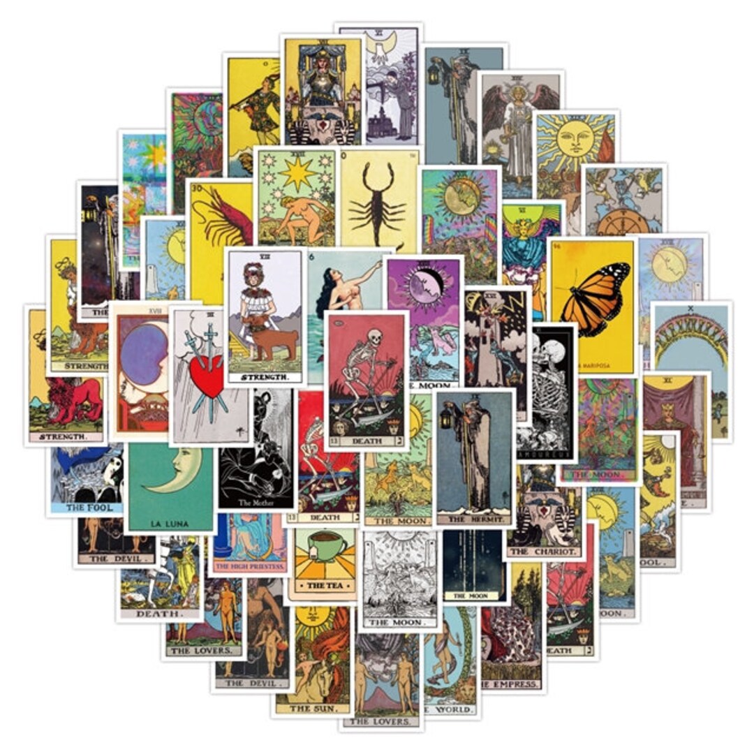 Tarot Cards Stickers Decal Stickers Pack Waterproof Vehicle, Water ...
