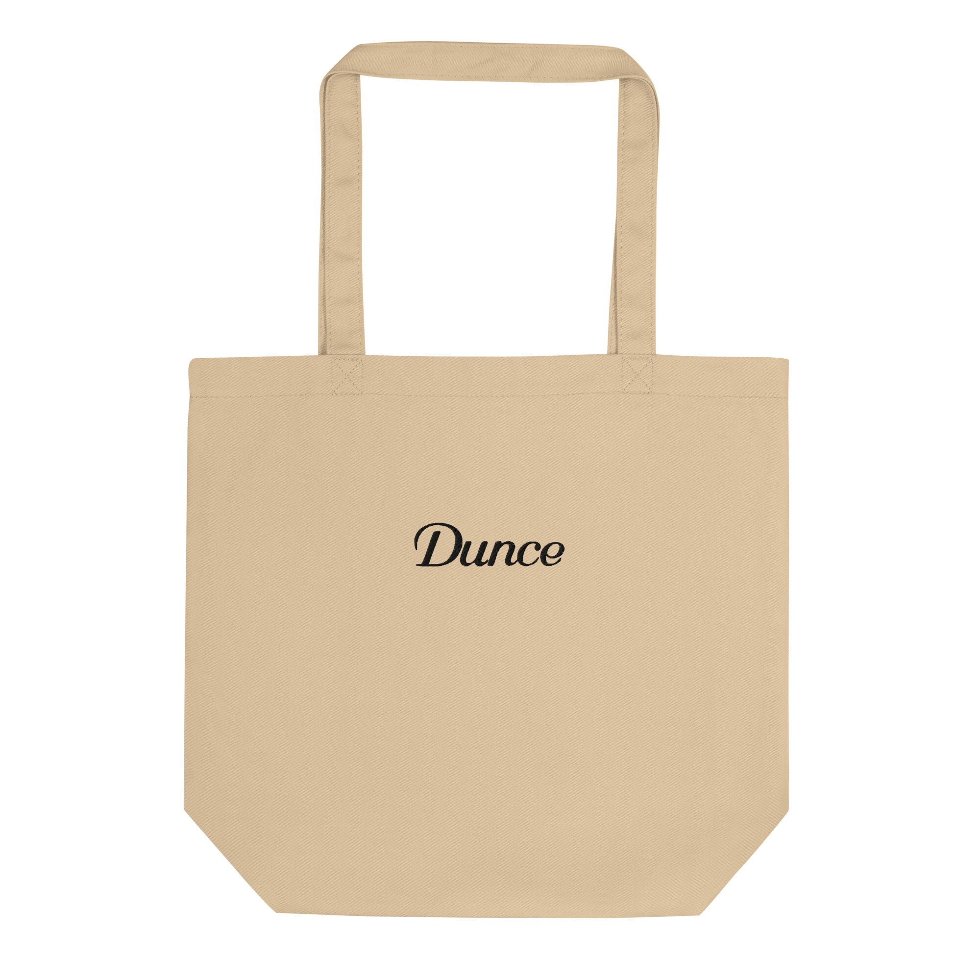 THE DUNCE Back to School Eco Funny Tote Bag - Etsy