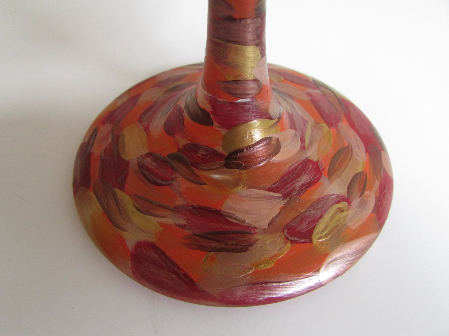 Wine Glass Hand Painted Autumn Glassware Fall Harvest Wine Glass Set of ...