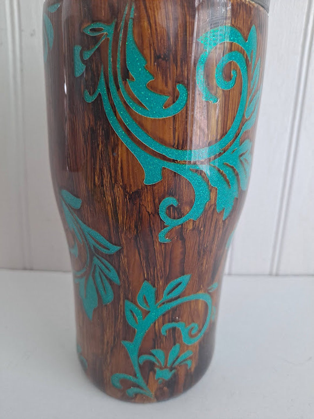 Glitter Tumbler Handmade Peek a Boo Tumbler Stainless Steel Handmade ...