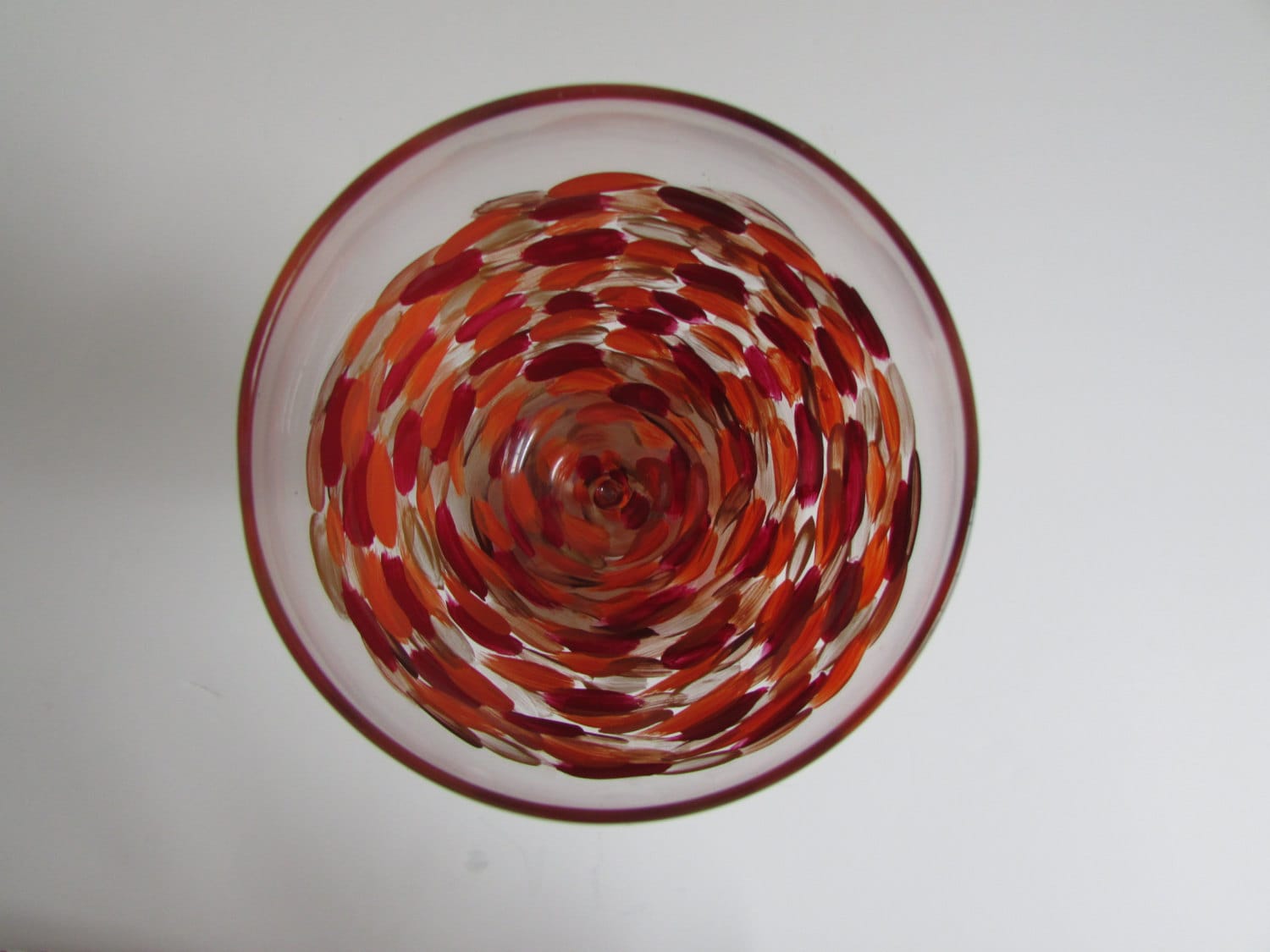 Wine Glass Hand Painted Autumn Glassware Fall Harvest Wine Glass Set of ...