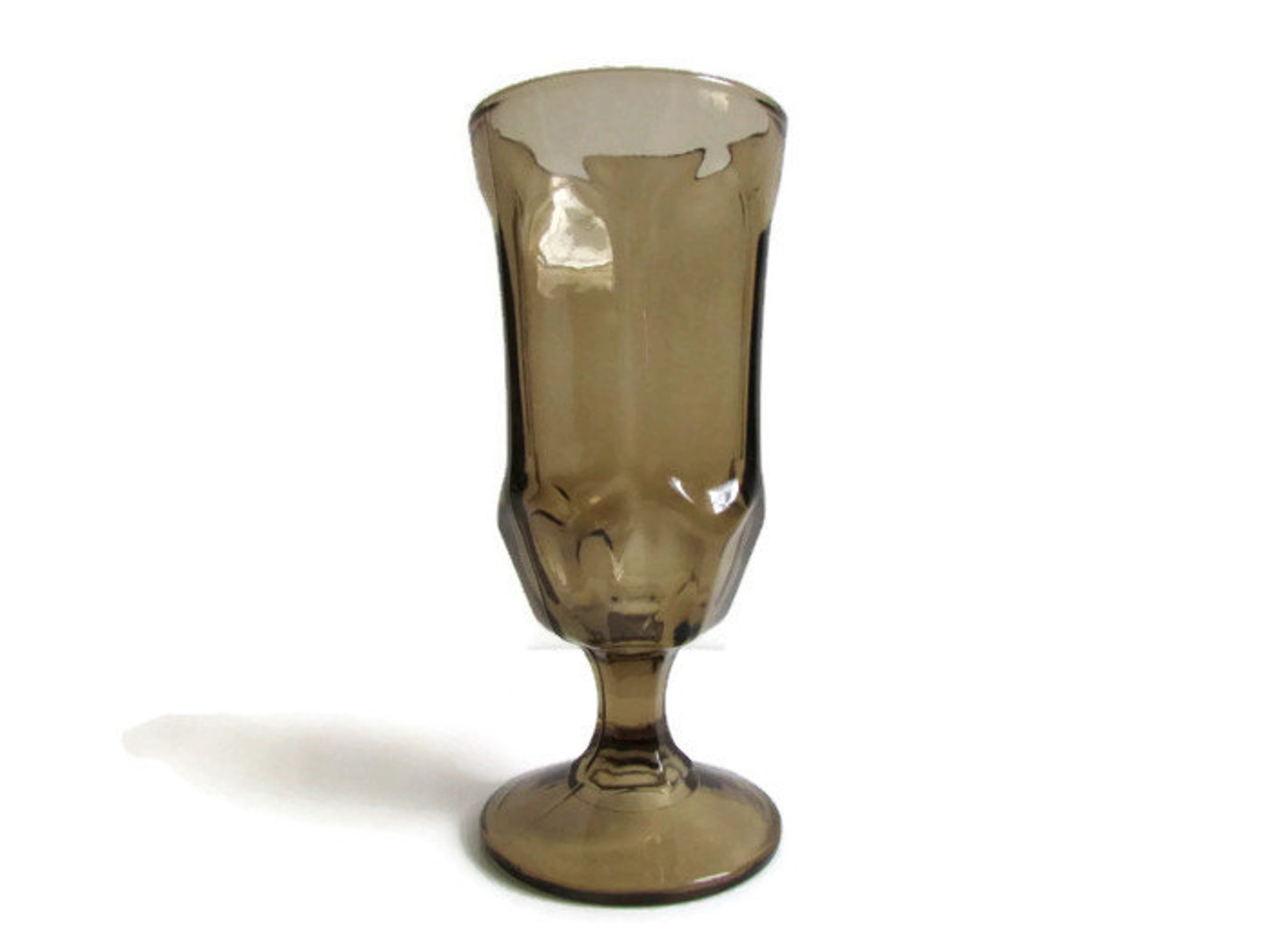 Vintage Fostoria Smokey Gray Sundae Cups Sherbert Cups Dessert Cups ...