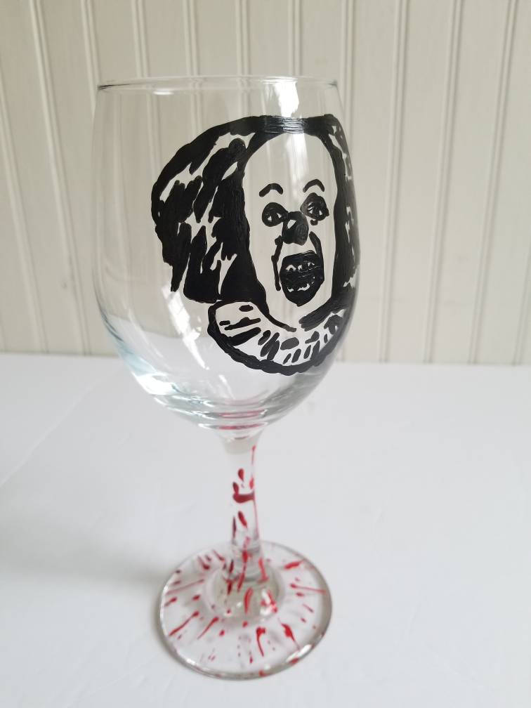Halloween Wine Glass IT Pennywise Halloween Party Glass Halloween ...
