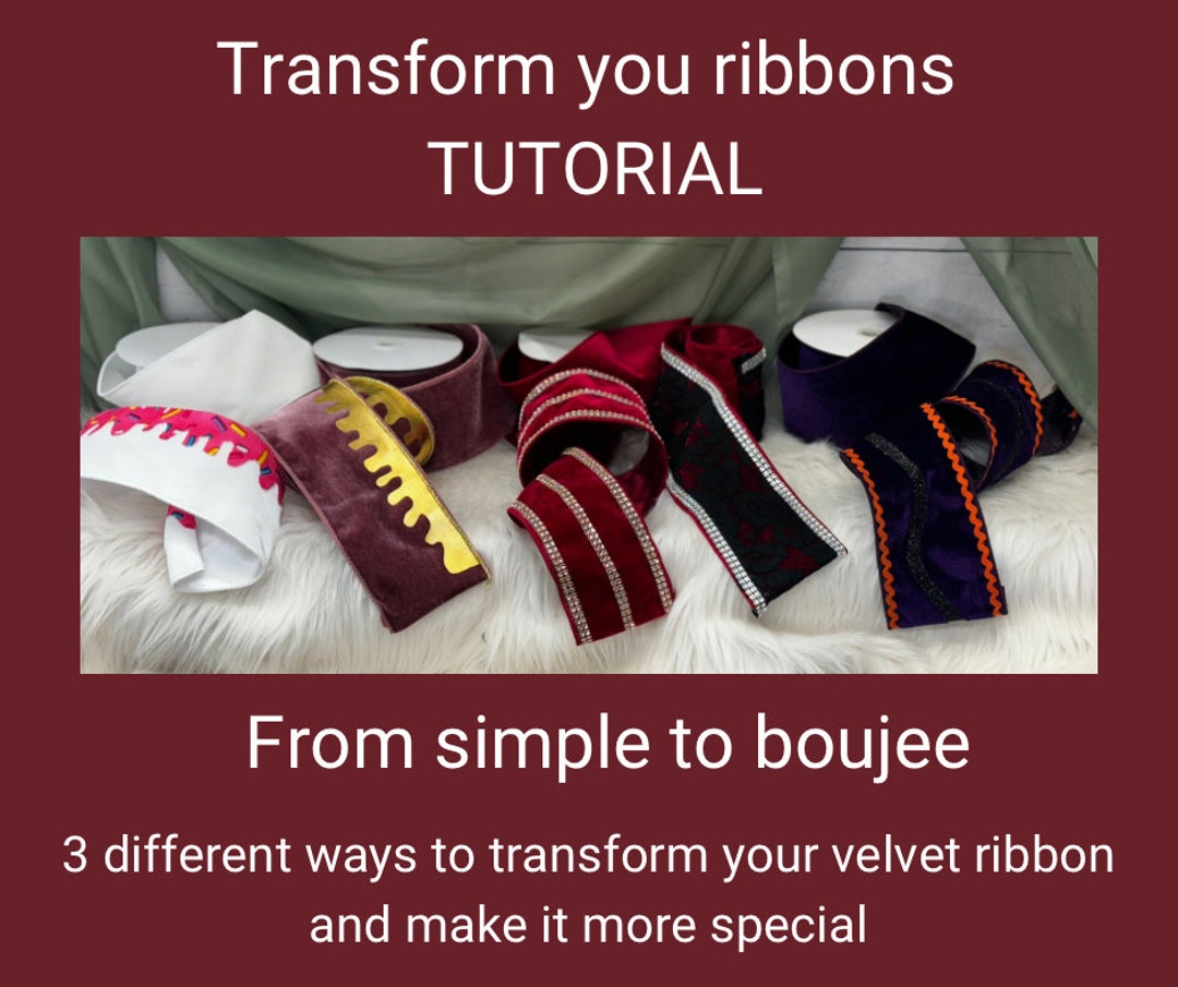 Ribbon Tutorial, How to Transform Your Ribbons, - Etsy