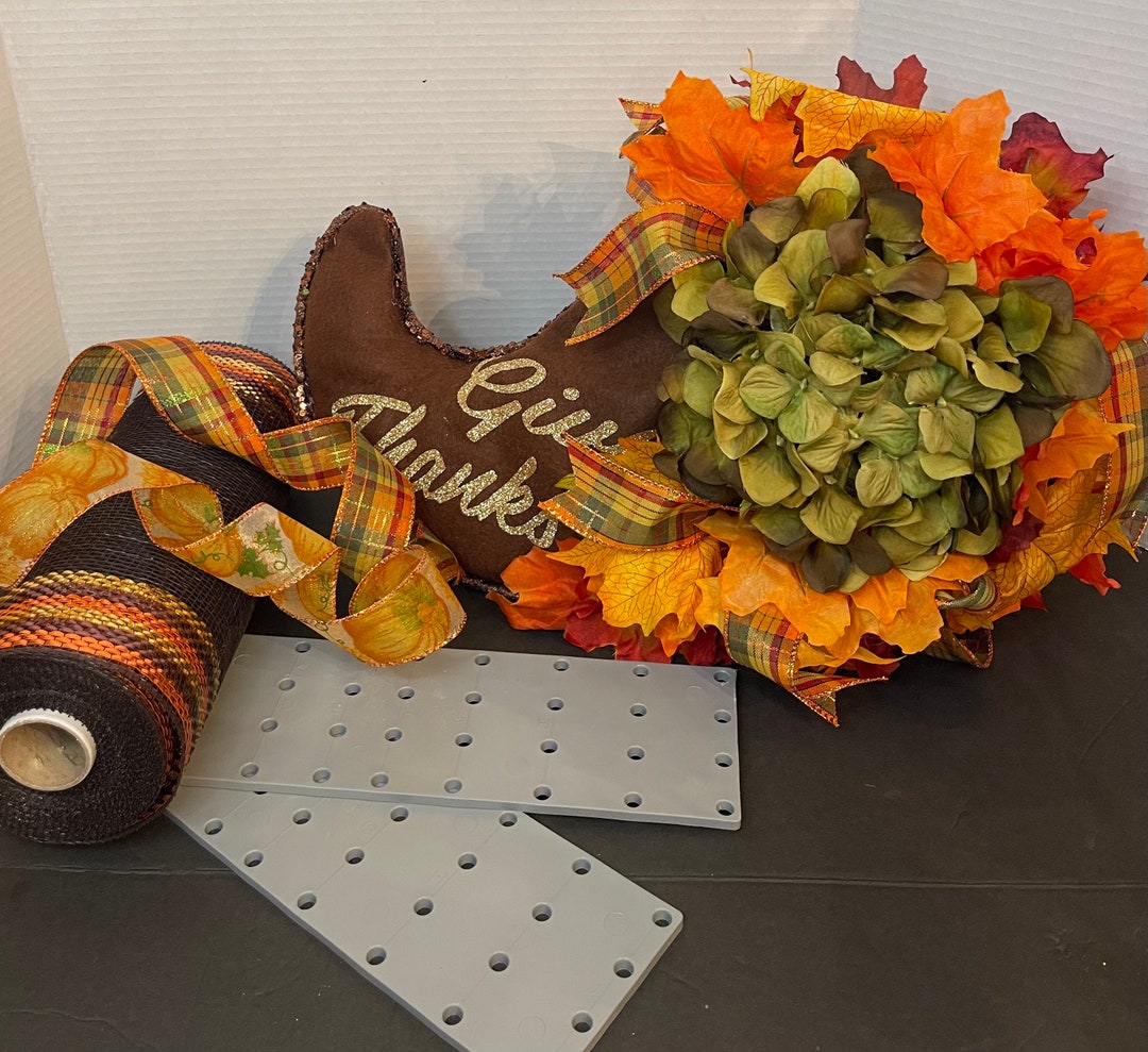 Thanksgiving Cornucopia Centerpiece Kit, Diy Cornucopia Centerpiece ...
