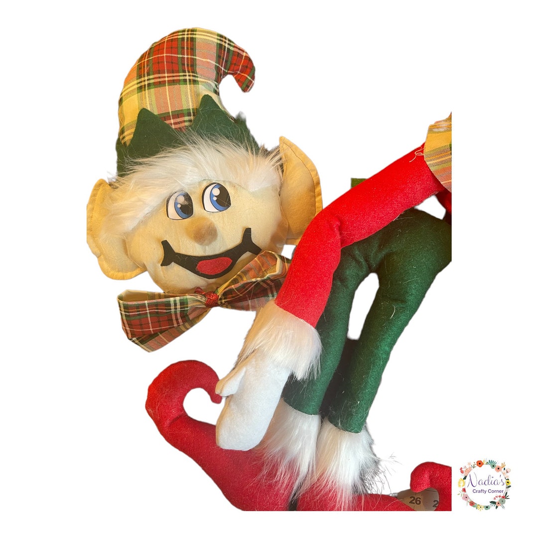 Elf Wreath Attachment, Christmas Elf Wreath Attachment, Elf Wreath ...