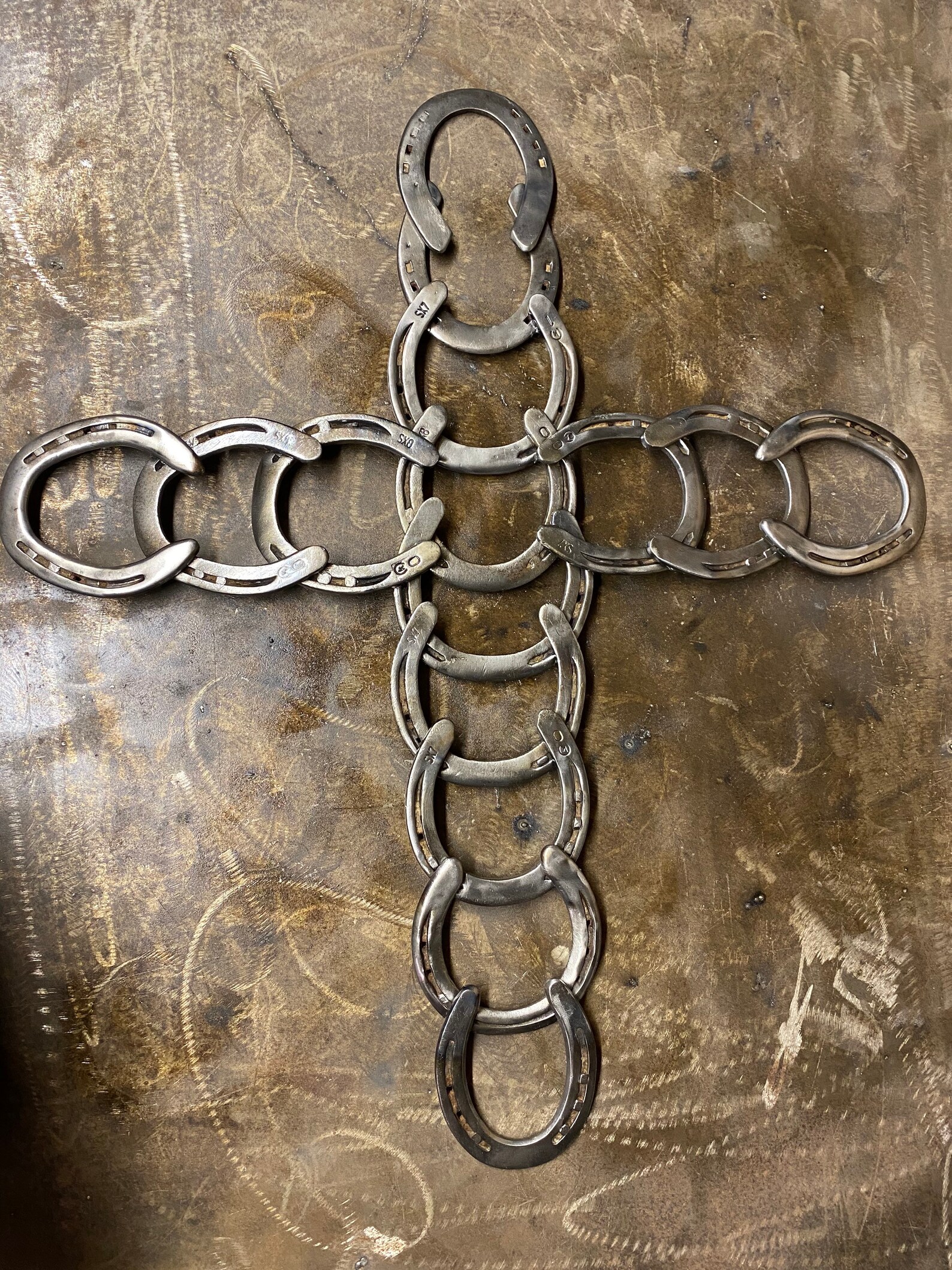 Layered Horseshoe Cross - Etsy