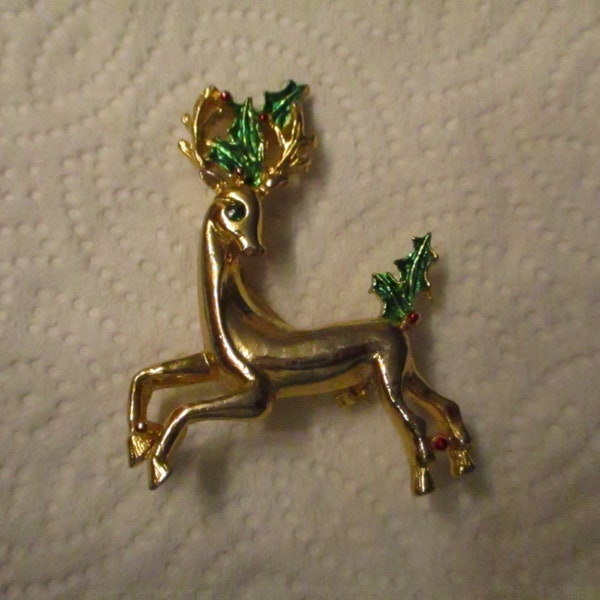 Reindeer Pin - Etsy