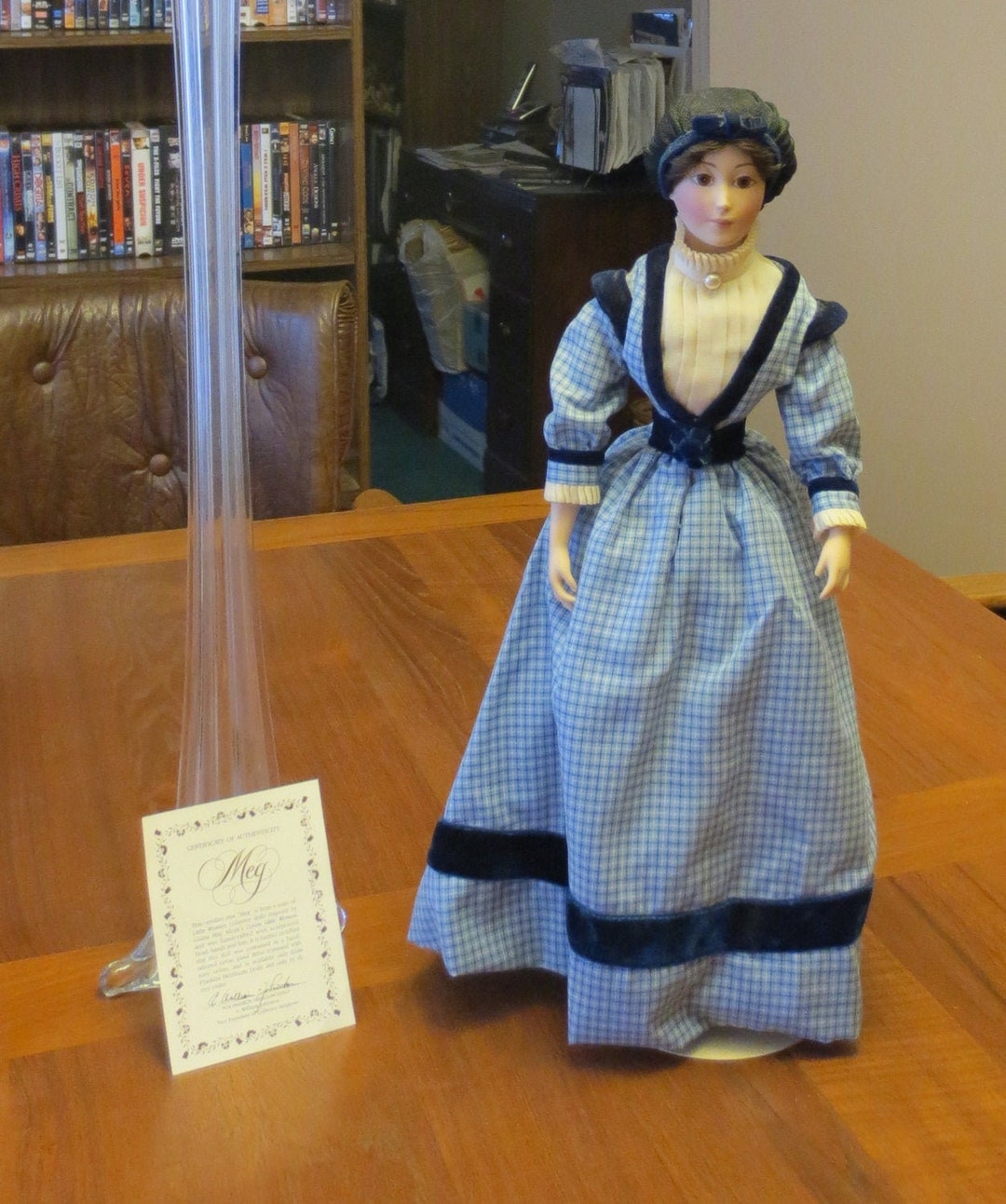 Meg March Little Women 16 Inch 1984 Porcelain Franklin Mint Doll, Mint ...