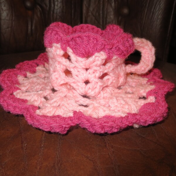 Crocheted Tea Cup - Etsy