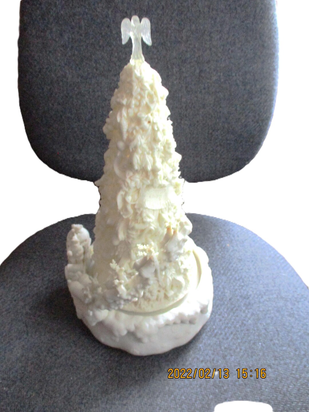 Mark Klaus Revolving Fiber Optic Christmas Tree: Santa's Reindeer, COA ...