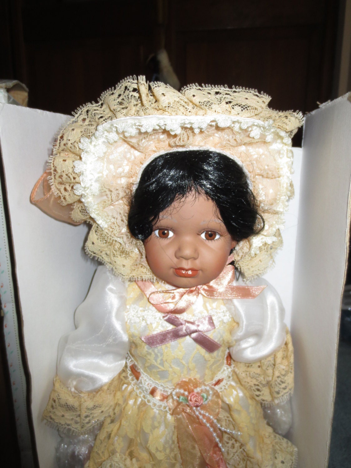 Simone 18 African American Porcelain Doll Late Victorian - Etsy