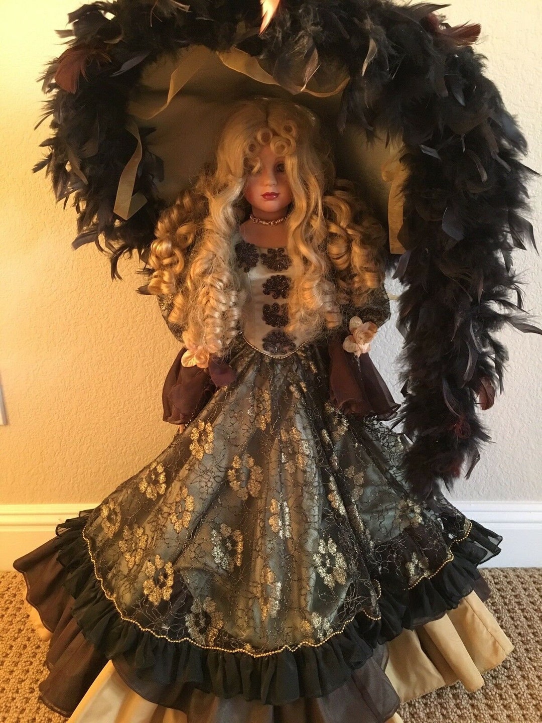 30 Inch Porcelain 1800's Old West Style Certificate Doll Galaxy by ...