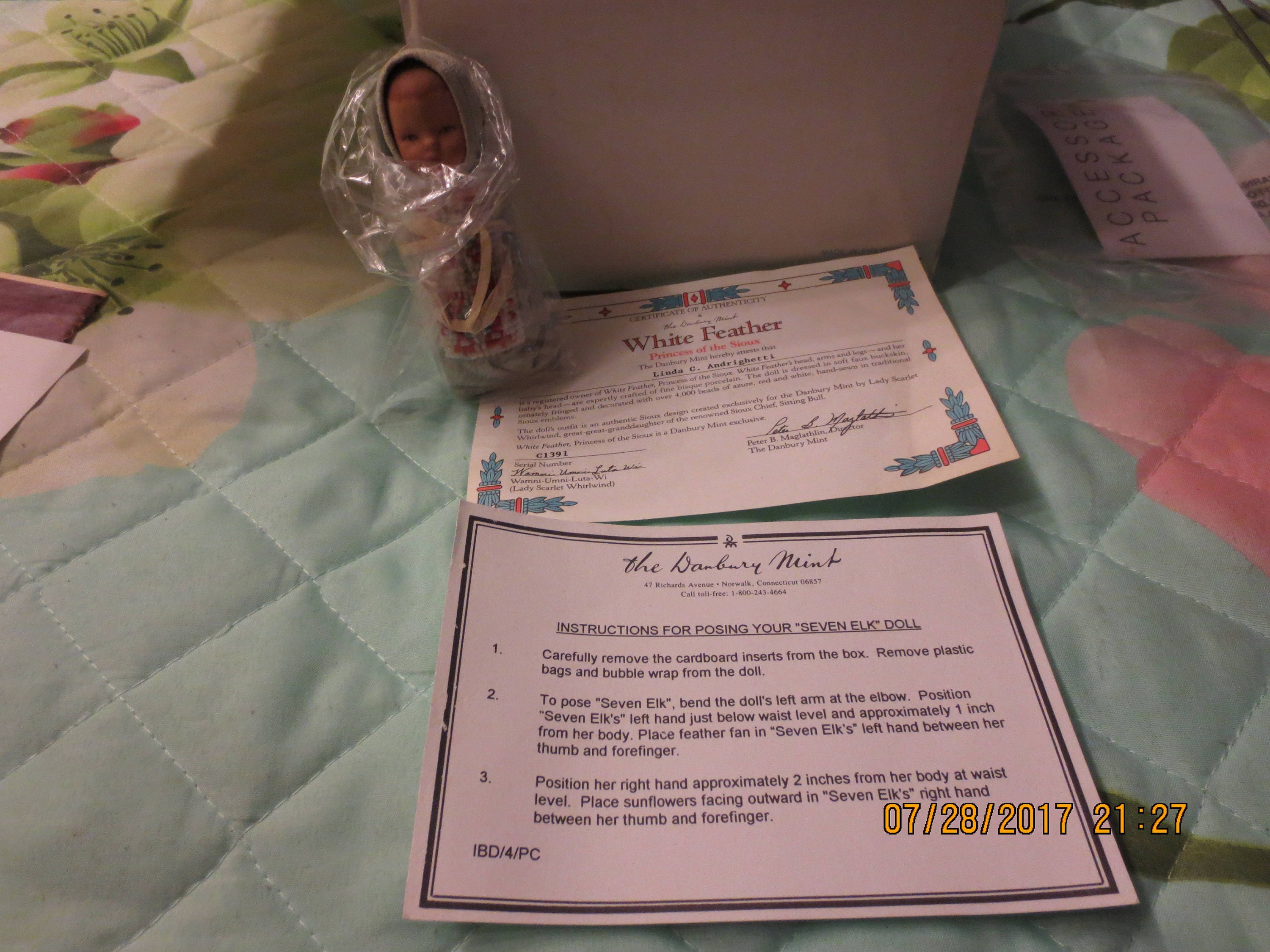 1992 Native American 16 Porcelain Sioux Princess and - Etsy