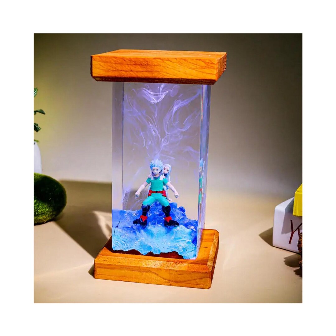 Custom My He.ro Aca.demia Night Light, Anime Resin Diorama Lamp, Anime ...
