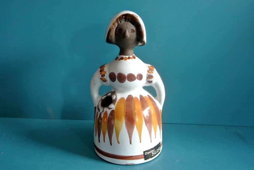 Swedish Vintage 1950s Small SUSI Design for DECO Handmade White/ Brown ...