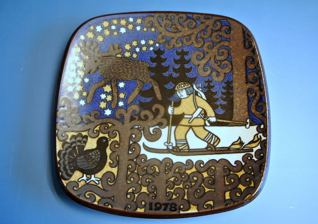 Kalevala Annual Plate Vintage 1978s Arabia of Finland Vuosilautanen ...