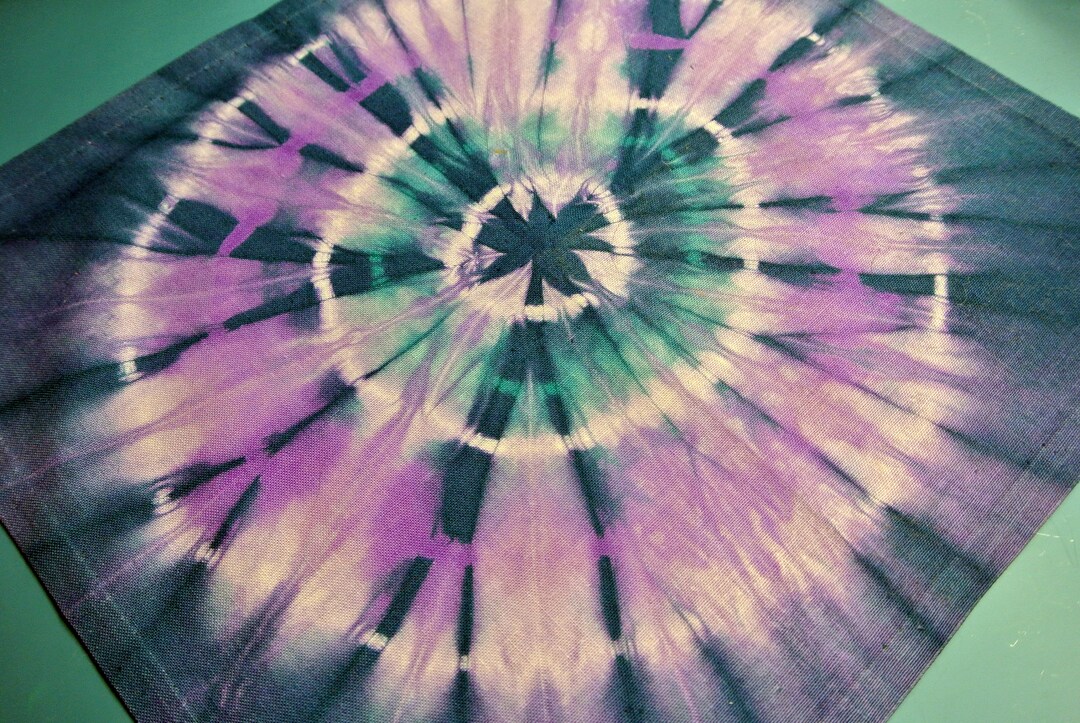 Swedish Vintage 1960s Handmade Dyed Batic Cotton Tablet Tablecloth in ...