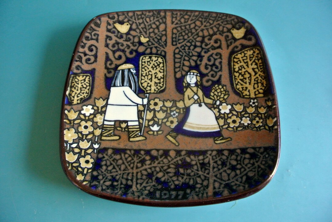 Kalevala Annual Plate Vintage 1977s Arabia of Finland Vuosilautanen ...