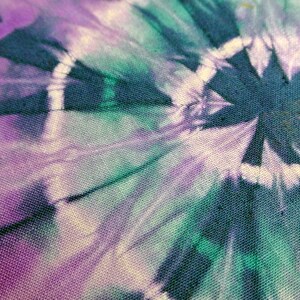 Swedish Vintage 1960s Handmade Dyed Batic Cotton Tablet Tablecloth in ...