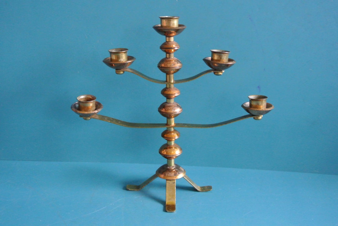 RARE EXCLUSIVE Swedish Vintage 1970s Blacksmith HANDMADE Candleholder ...