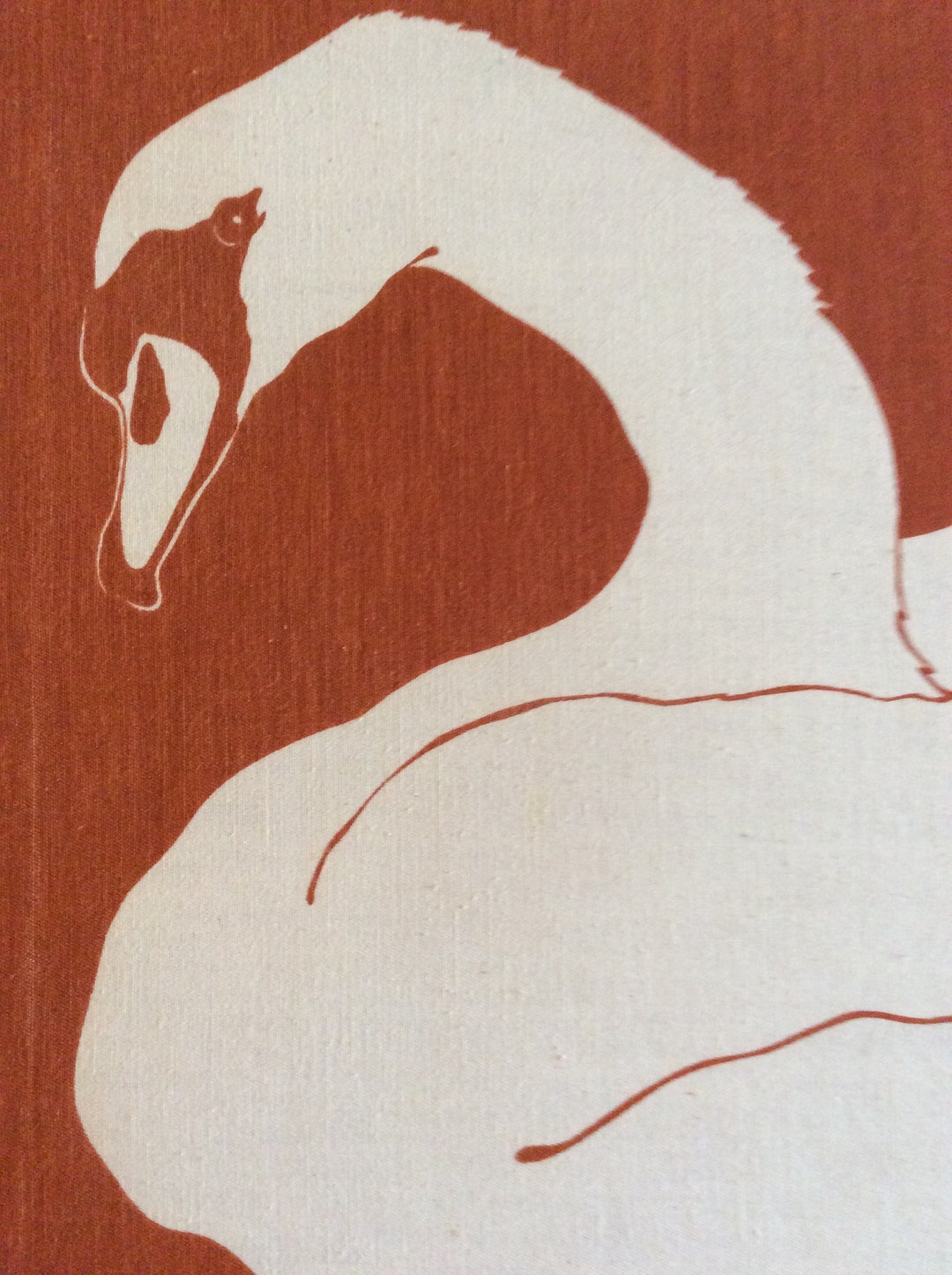 Mid Century Modern Art Marushka Bird Swan Orange Medium Size Rare ...