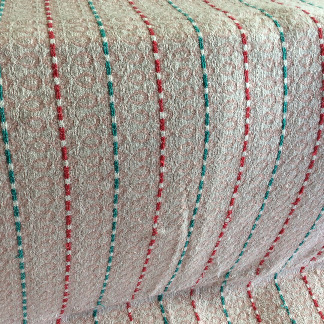 Vintage 50s 1950 Bates Bedspread Southwestern Pink Western Style Twin ...