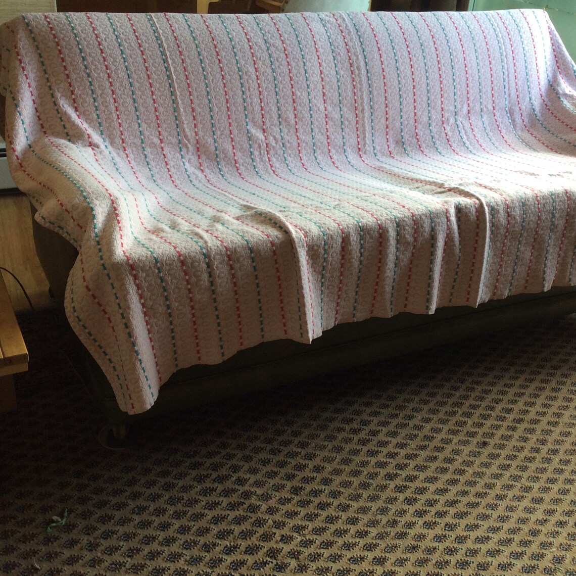 Vintage 50s 1950 Bates Bedspread Southwestern Pink Western - Etsy