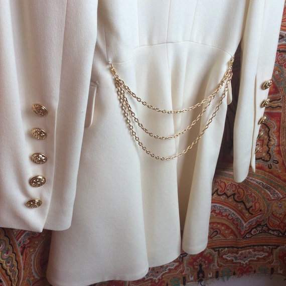 80s blazer gold chain buttons Baroque jacket true vin… - Gem