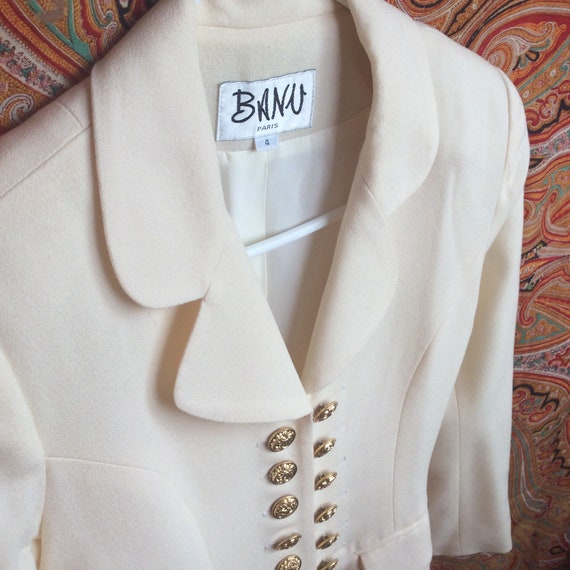 80s blazer gold chain buttons Baroque jacket true vin… - Gem
