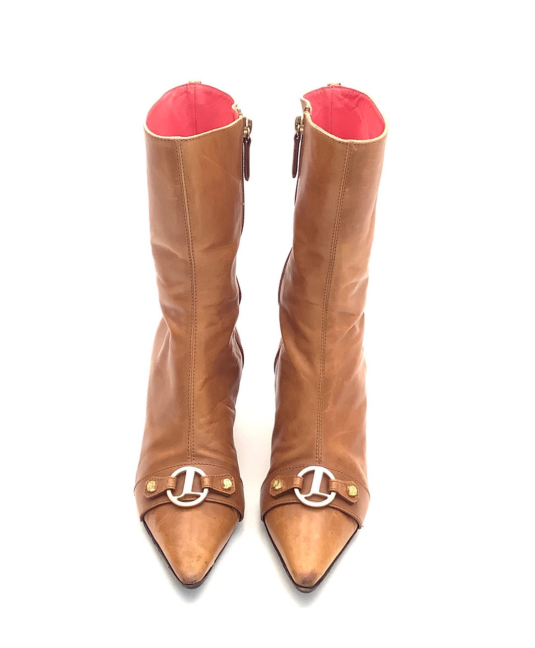 Vintage Judith Leiber Ankle Boots Pointy Size 7 British Tan - Etsy