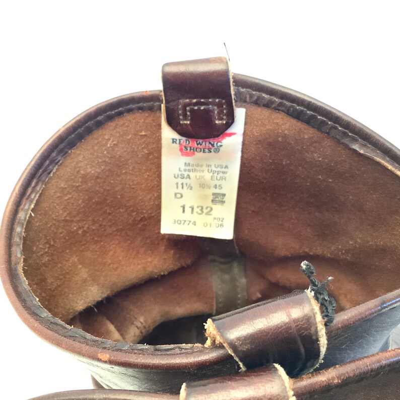 Red Wing Mens Pecos Boots Size 11.5 Style 1132 Heavy Duty Work Shoes ...