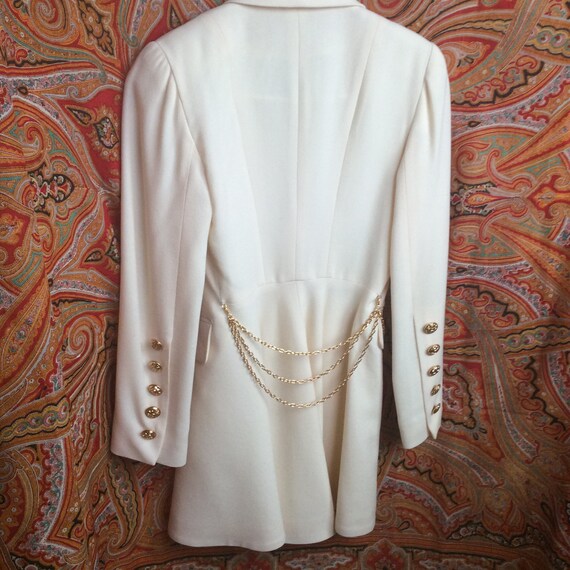 80s blazer gold chain buttons Baroque jacket true vin… - Gem