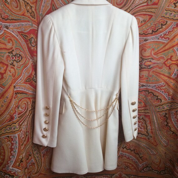 80s blazer gold chain buttons Baroque jacket true vin… - Gem