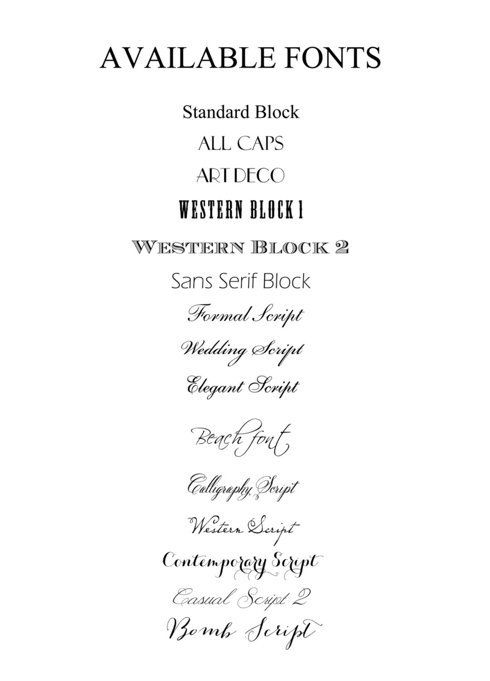 Formal Menu, Black Menu, Chandelier Menu for Your Wedding, Party or ...