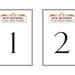 Movie Sign Table Numbers, Marquee Table Numbers, Hollywood Table ...