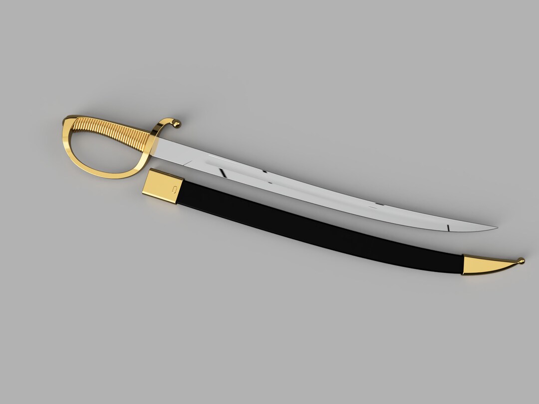 Izzy Hands Pirate Cutlass Sword Rapier Our Flag Means Death 3D MODEL - Etsy