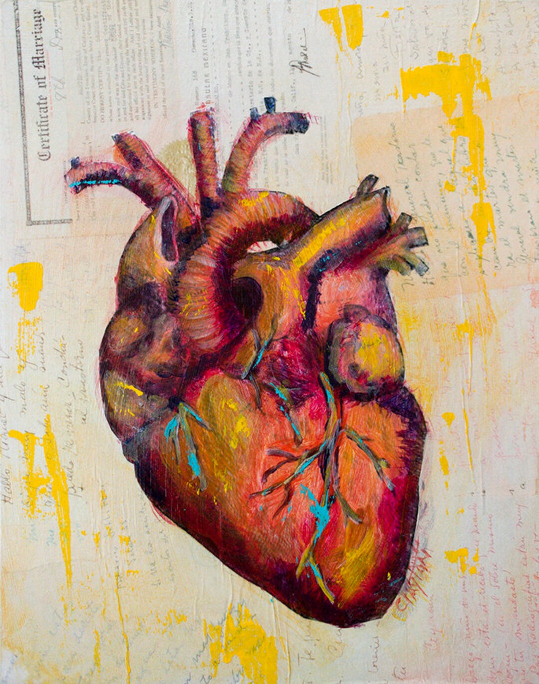 Frida Kahlo Woman Strong Heart Anatomically Correct Heart - Etsy