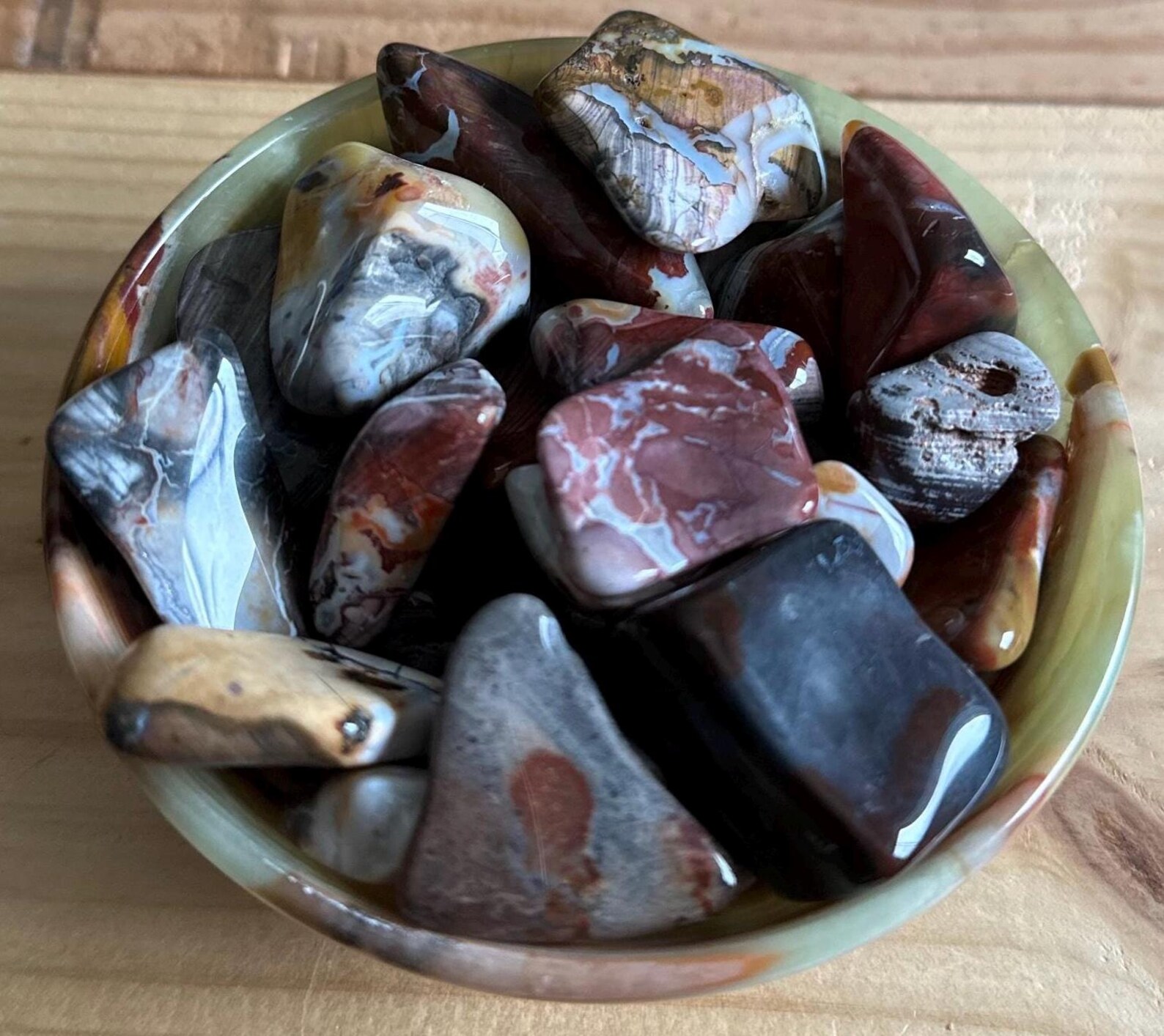 Tumbled Ohio Flint | Vibrant Colors | Metaphysical Crystals - Etsy