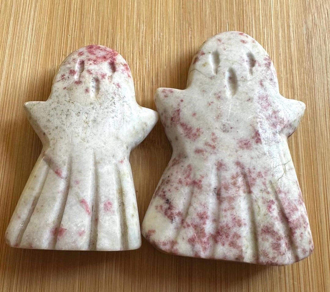 Cinnabrite Ghost Crystal Carvings - Etsy