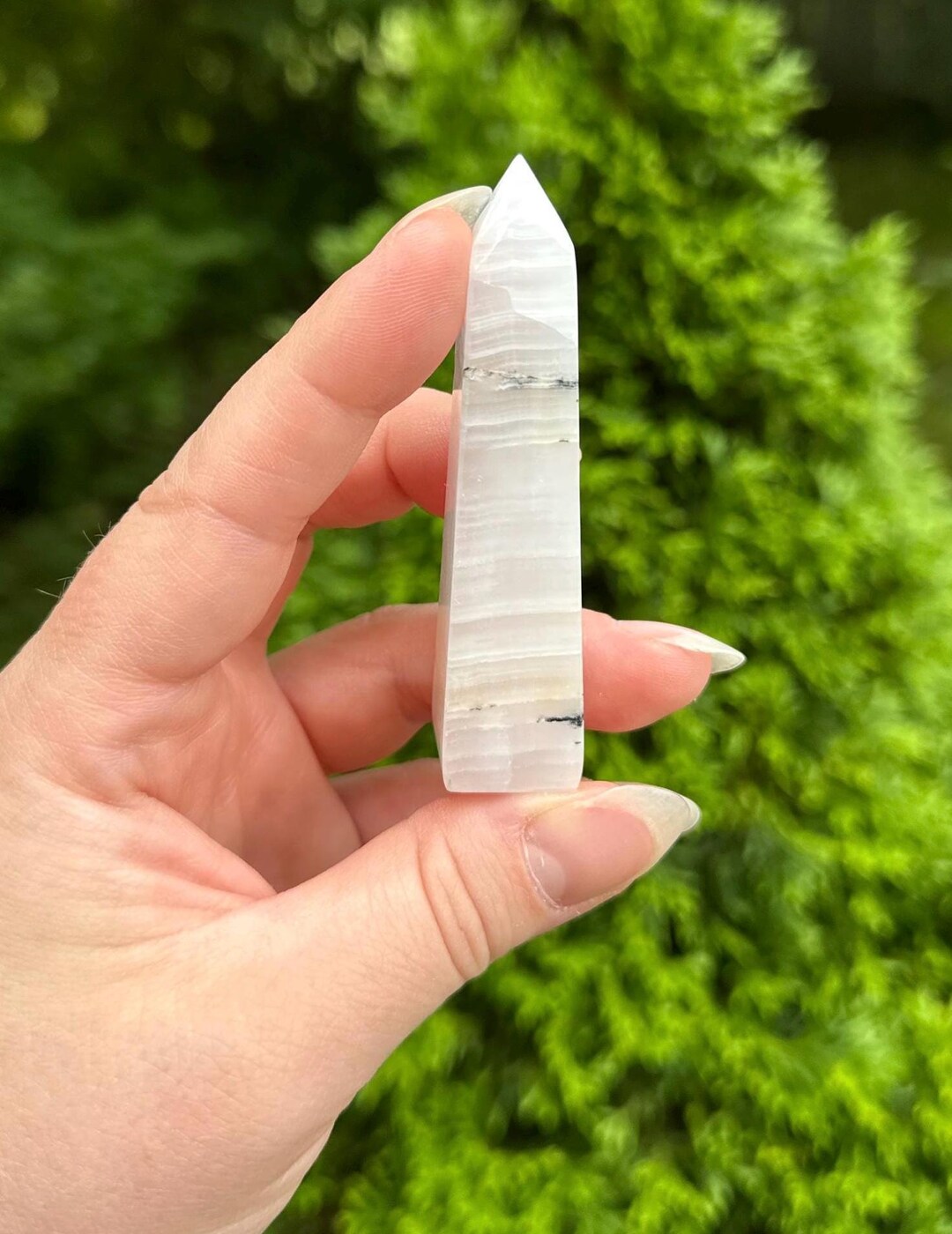 UV Reactive Pink Calcite Point: Heart Chakra Healing Crystal - Etsy