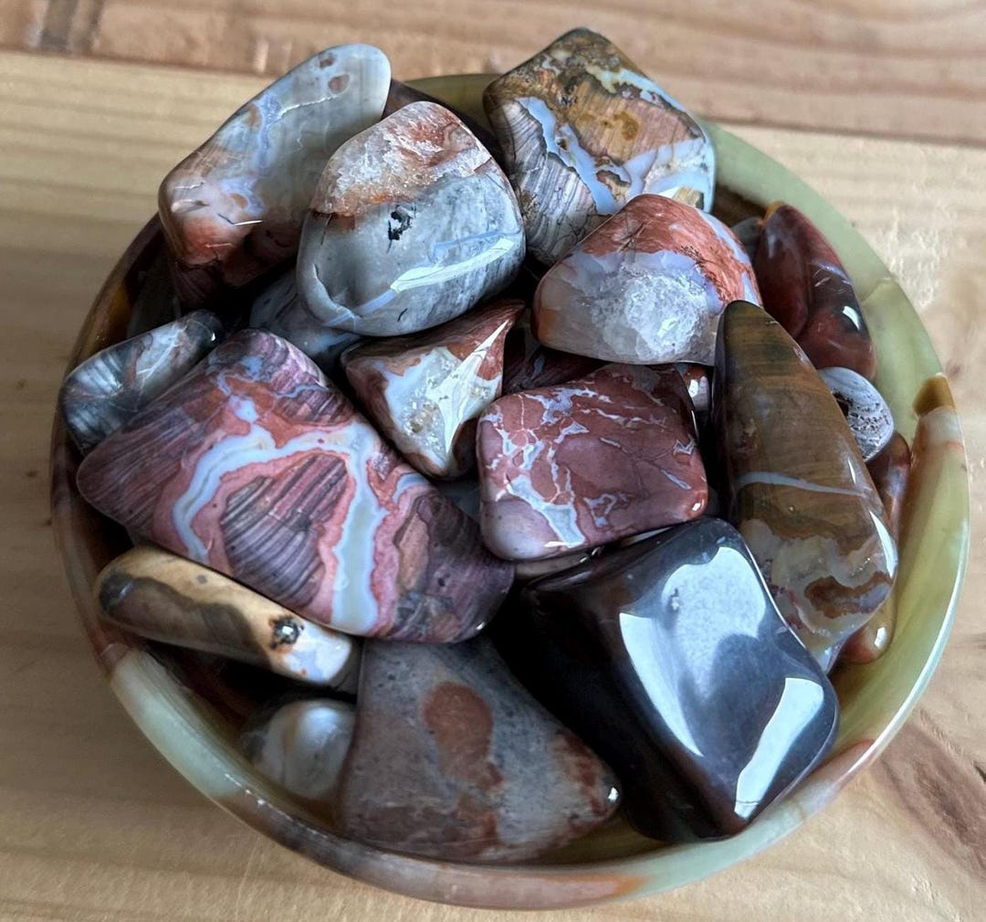 Tumbled Ohio Flint | Vibrant Colors | Metaphysical Crystals - Etsy