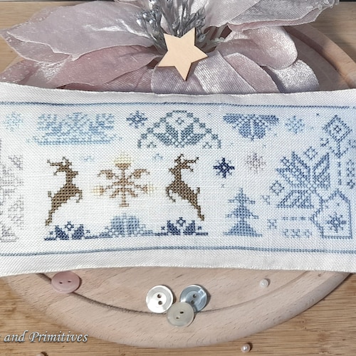 Primitive Christmas Cross Stitch Pattern Pdf Download - Etsy