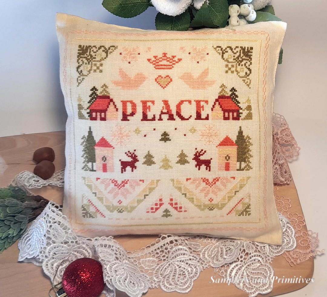 Primitive Christmas Cross Stitch Pattern Pdf Download, Samplers and ...