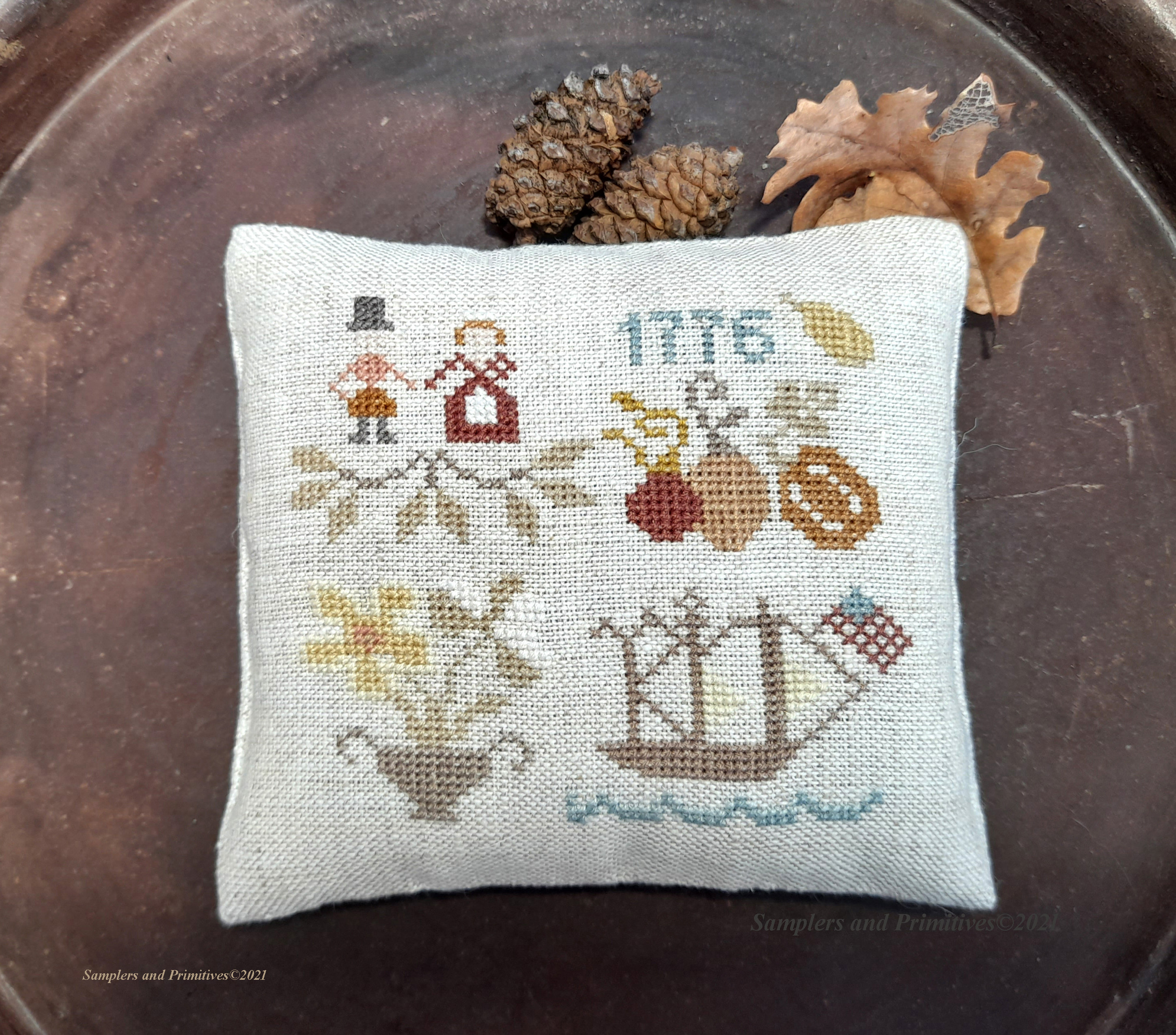 DIGITAL DOWNLOAD Cross Stitch Patriotic Pattern Chart 4-th - Etsy