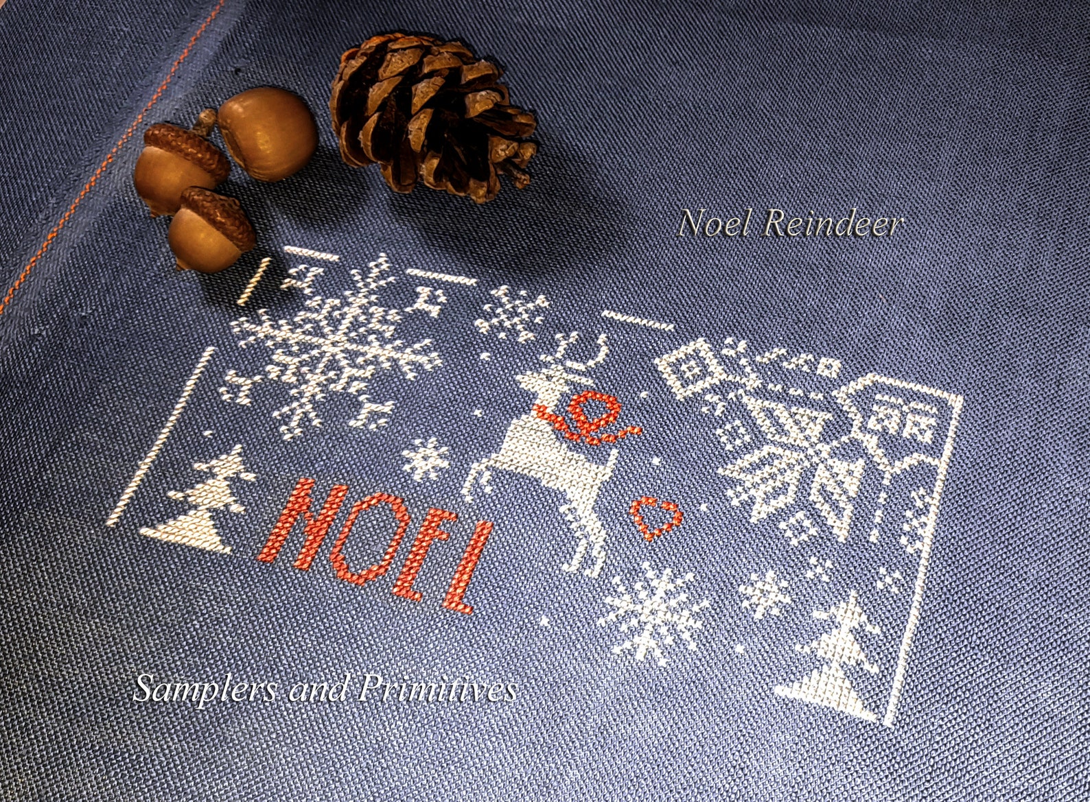 Primitive Christmas Cross Stitch Pattern Pdf Download - Etsy