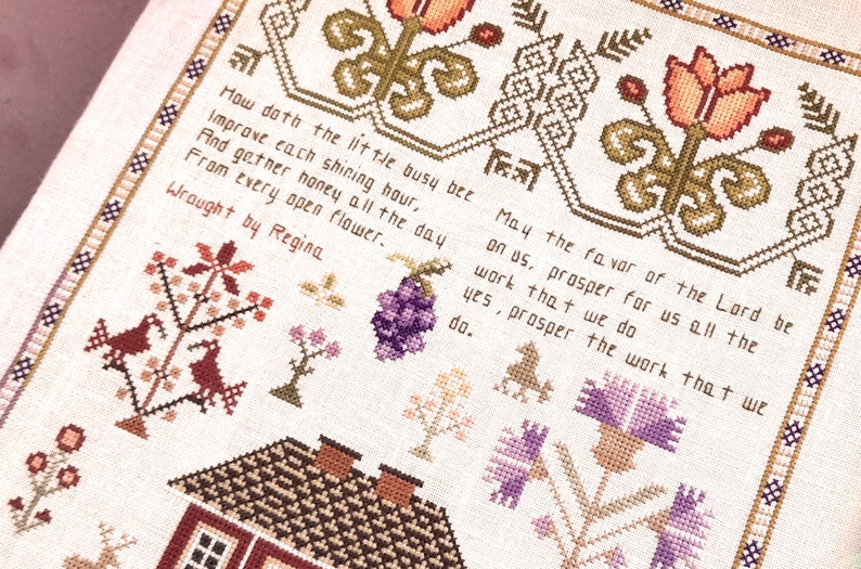 Cross Stitch Sampler Pattern Chart PDF Samplers and - Etsy