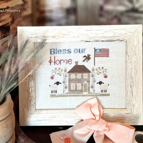 PDF DIGITAL Cross Stitch Patriotic Pattern Chart 4-th July - Etsy