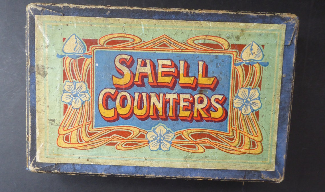 EDWARDIAN GAMES COUNTERS. Rare Art Nouveau Box With Original - Etsy UK