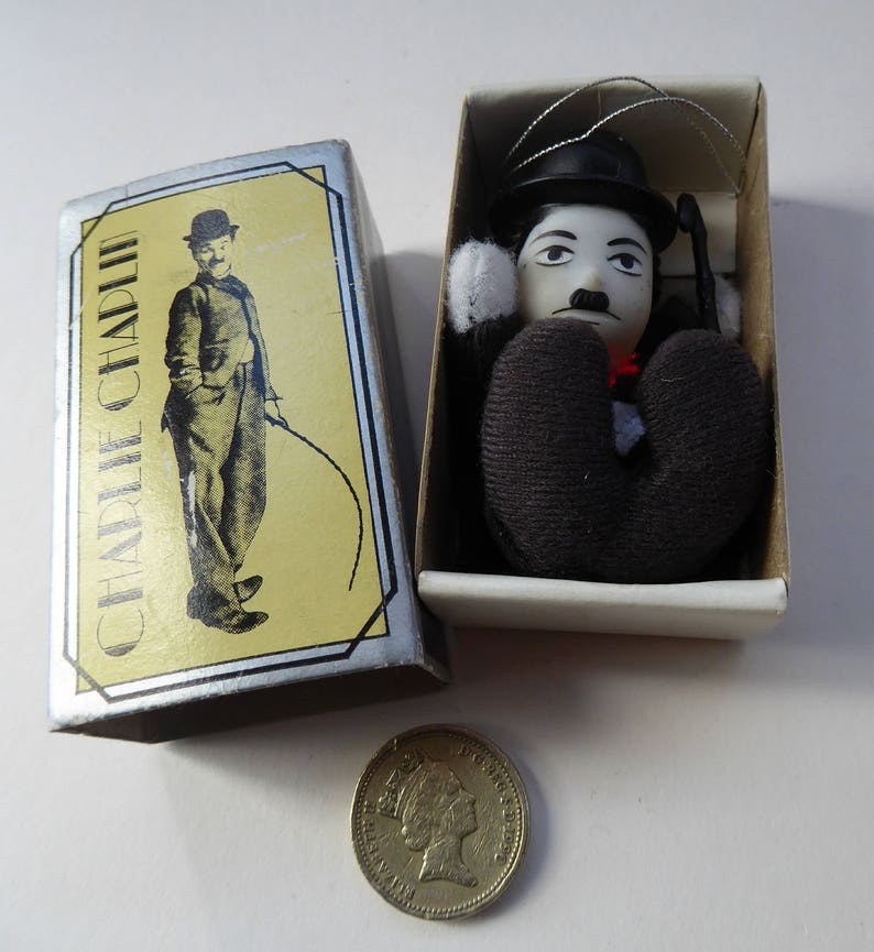 Vintage CHARLIE CHAPLIN Miniature Doll in a Matchbox by | Etsy